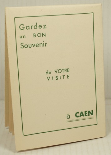 PLAN de la VILLE de CAEN d'après ROBERT RIVIERE SYNDICAT INITIATIVE ...