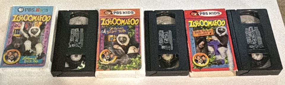 Lot (3) Zoboomafoo WB PBS Kids 2000 VHS/VCR Tapes; Little Pals/Scary ...