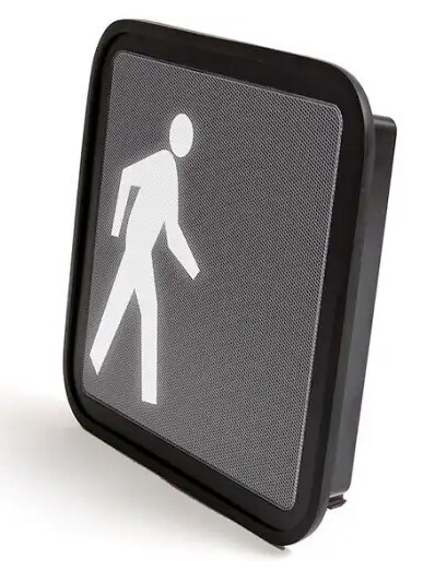 Pedestrian Signal Crosswalk With Light