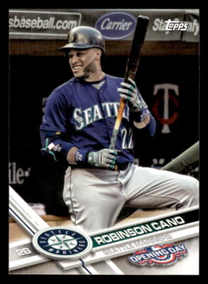 2017 Topps Opening Day Robinson Cano #6 Seattle Mariners Baseball Card ...