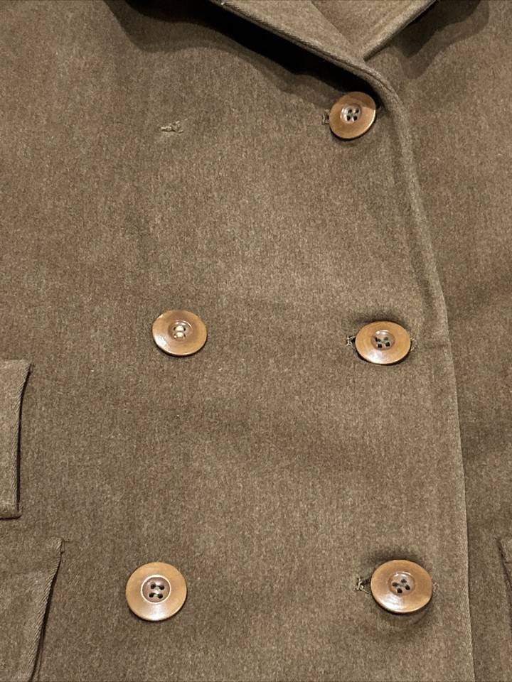 WW2 1941 Phila Quartermaster Depot US Army Wool Military Overcoat ...