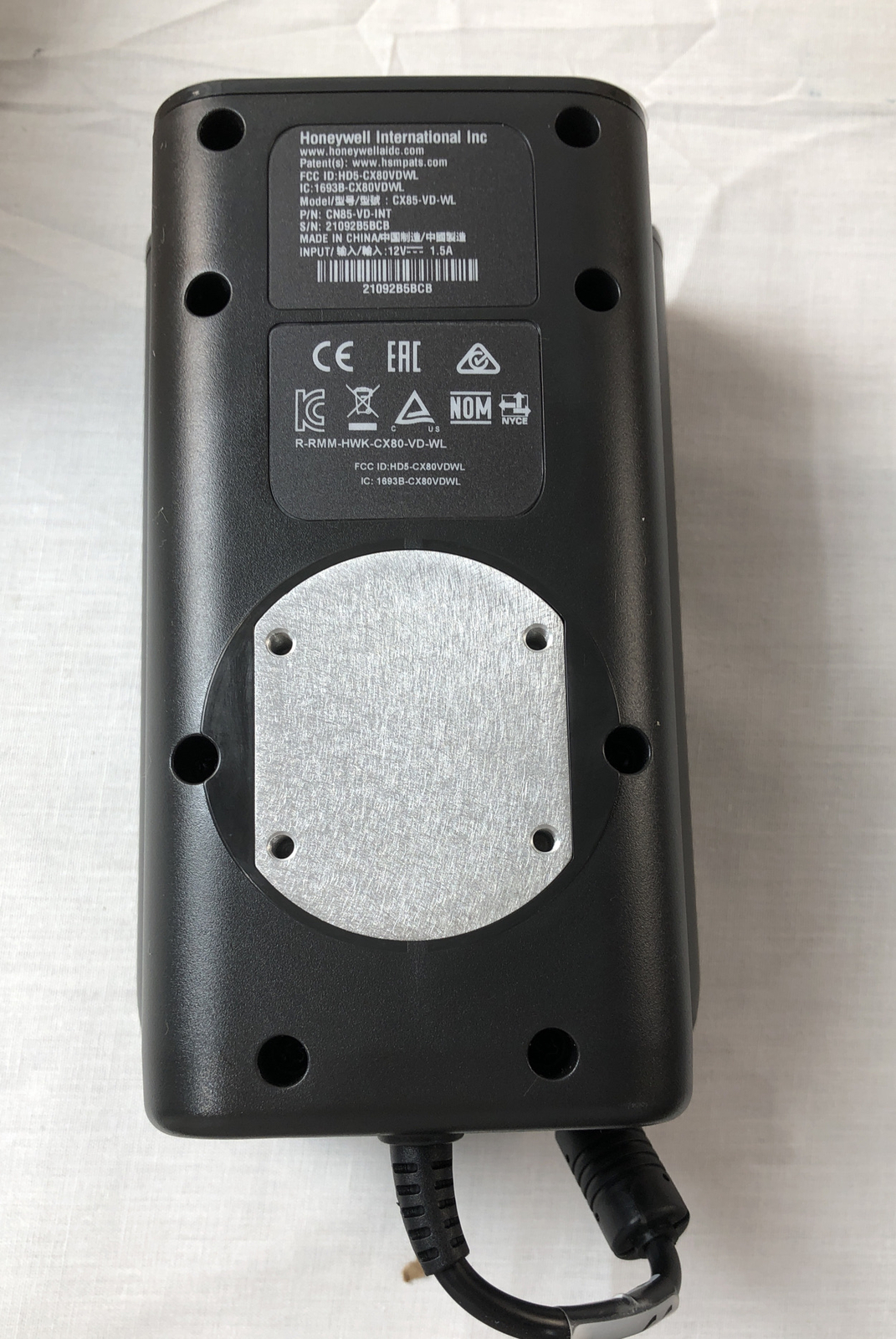 Honeywell CN85-VD-WL-N Honeywell Wireless Vehicle Charger Docking ...