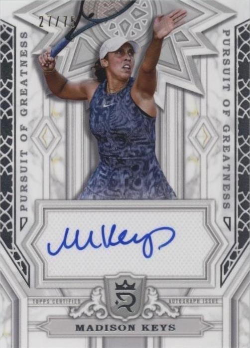 2024 Topps Royalty - Pursuit of Greatness Signatures Madison Keys #PGS ...