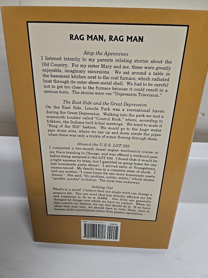 RAG MAN, RAG MAN By Michael J. Lacivita **Mint Condition ...