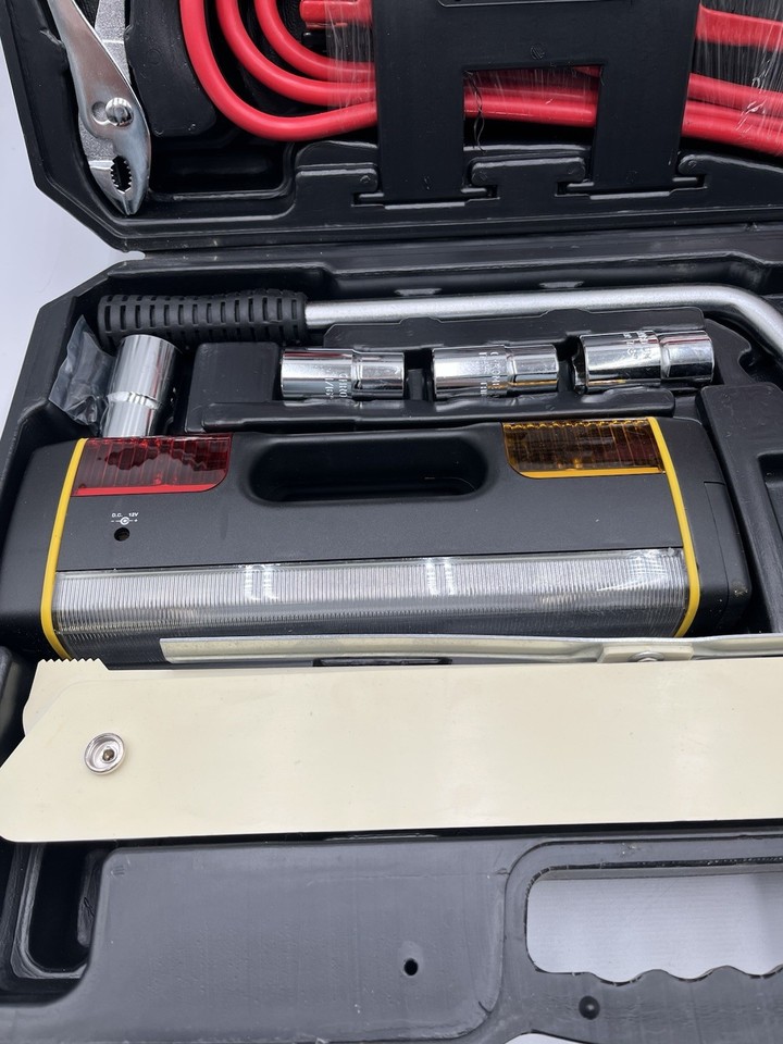 Michelin Premium Emergency Roadside Kit HD Cables Tools Air Compressor ...