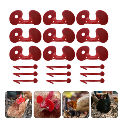 100 Chicken Breeding Glasses Red Lens Poultry Blinders Pet Peepers ...