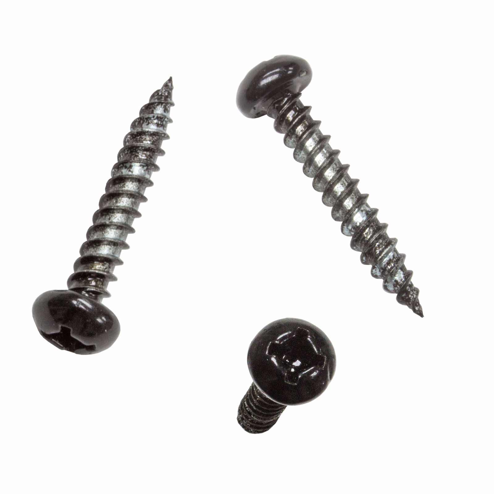 8X1" Pan Head Metal RV Screws Polar Black 50 Pack Factory Finish | eBay