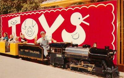 Postcard Nut Tree Toy Shop & Miniature Railroad Train Vacaville CA ...
