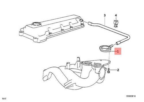 Crankcase Oil Separator PCV Vent Valve for BMW E36 E46 Z3 318i 318is ...