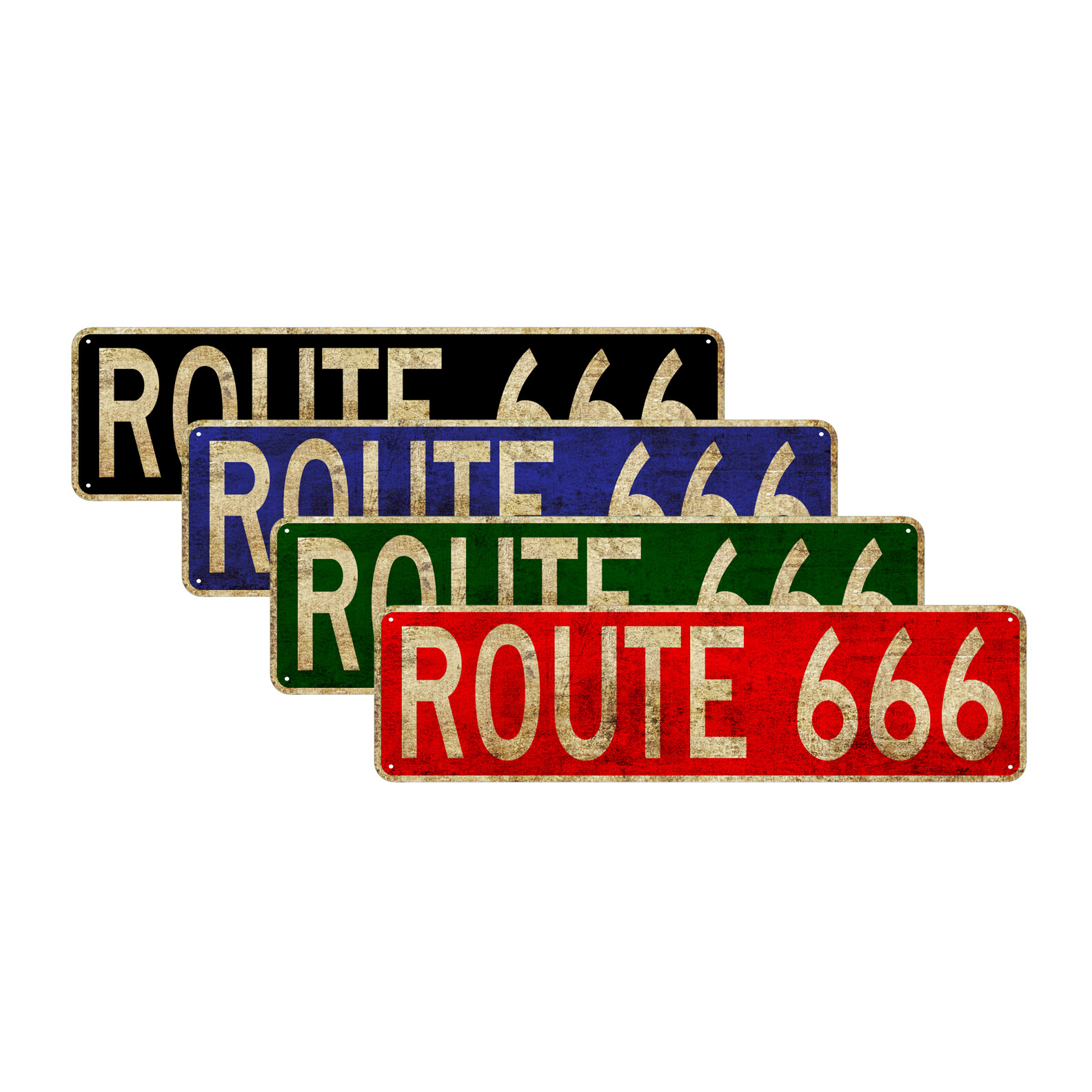 Route 666 Street Sign| Old Historic Garage Bar Vintage Décor Highway ...