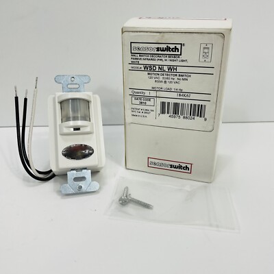 Acuity Controls WSD NL WH Decorator Motion Sensor Switch W/ Night Light ...