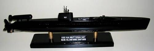 USS Halibut SSGN-587 Attack US Navy Submarine Desktop Wood Model Big ...