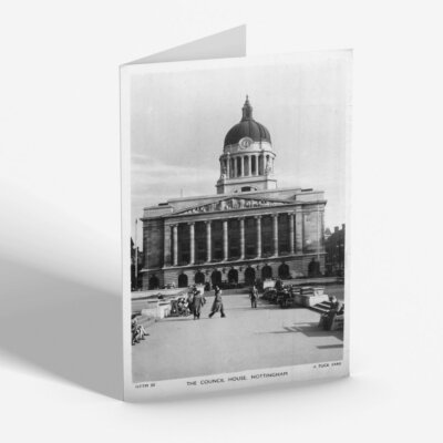 GREETING CARD - Vintage Nottinghamshire - The Council House, Nottingham ...