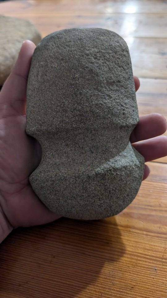 native american indian stone grooved axe head | eBay