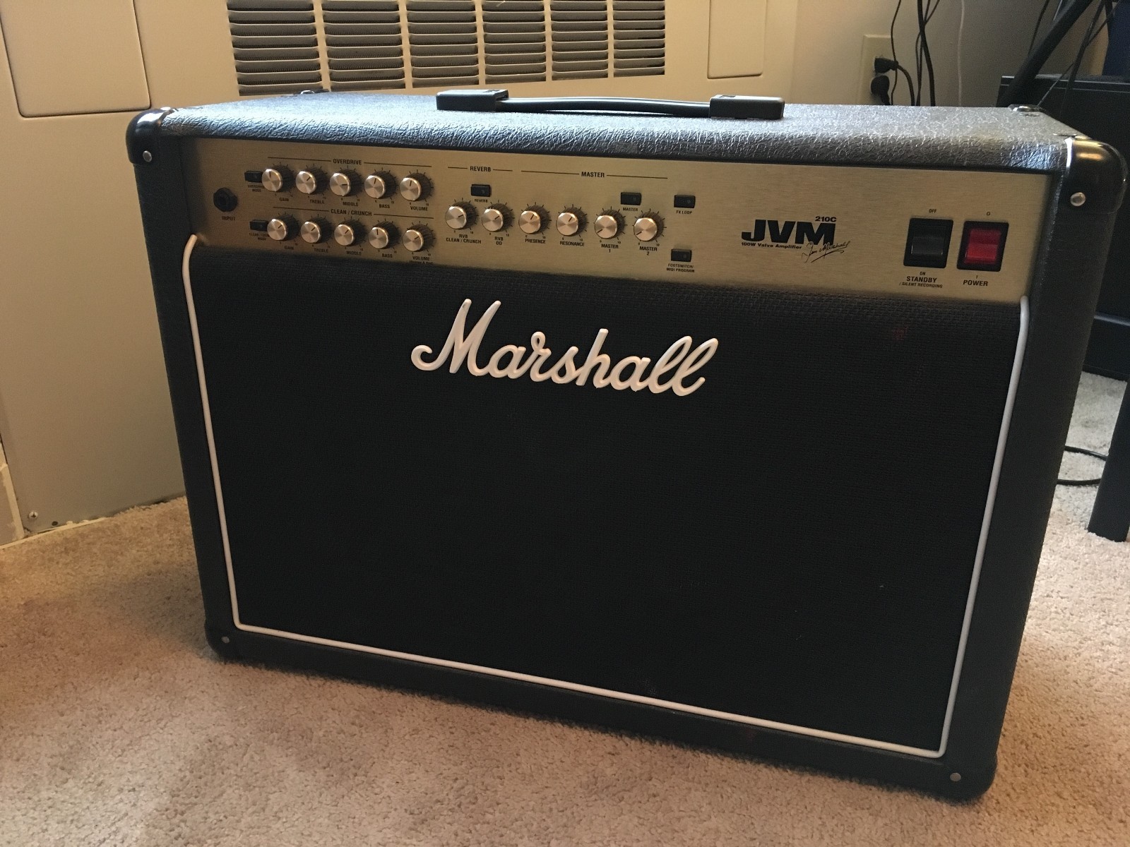 Marshall JVM-210c 100 Watt Tube Guitar Amp 2x12 886830769399| eBay