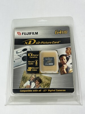 NEW Fujifilm XD Picture Card 64MB MEGABYTE Camera Memory Card ...