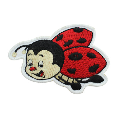 Lady bug patch, Cartoon patch, Cute lady bug patch Embroidered Iron on ...