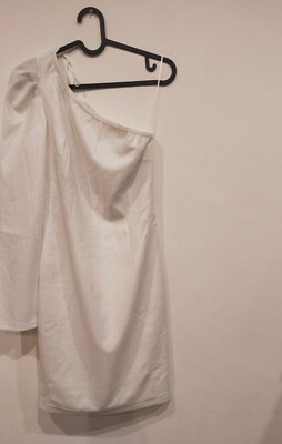 Bodyflirt Ladies One Shoulder Silver Dress. Size-6/8UK. BNWT | eBay UK