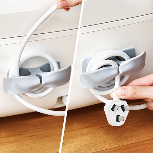 2pcs Cable Organizer Punch-free Wire Storage Stable Fixation Cable ...