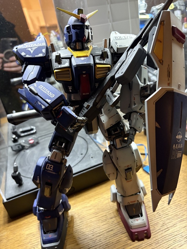 GUNDAM PG UNLEASHED RX-78-2 Titans. Assembled and painted by Japanese ...