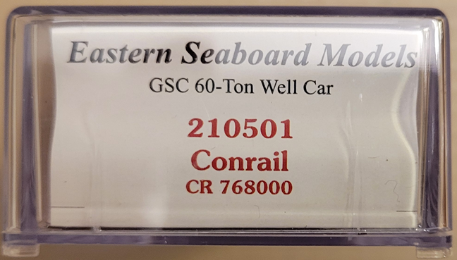 ESM Eastern Seaboard Models 210501 N Scale GSC 60 Ton Well Car Conrail ...