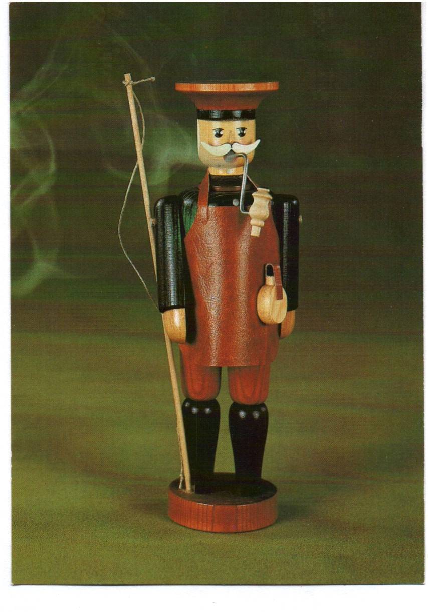 Weihnachten Ak Räuchermann Nussknacker Erzgebirge Bild und Heimat Retro ...