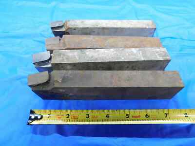 4 PCS CARBIDE BRAZED LATHE TOOL BITS SQUARE & RECTANGLE SHANK SIZES 1 ...