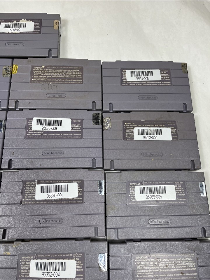 29X SNES SUPER NINTENDO GAME LOT BUNDLE SELLING AS IS CONDITION! | eBay