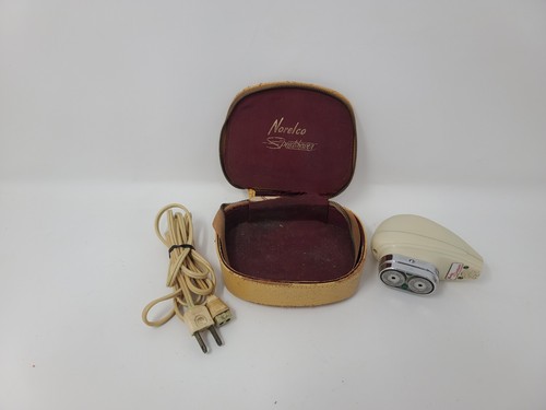 Vintage NORELCO SPEEDSHAVER Two-Bladed Electric Shaver & Case, Working ...
