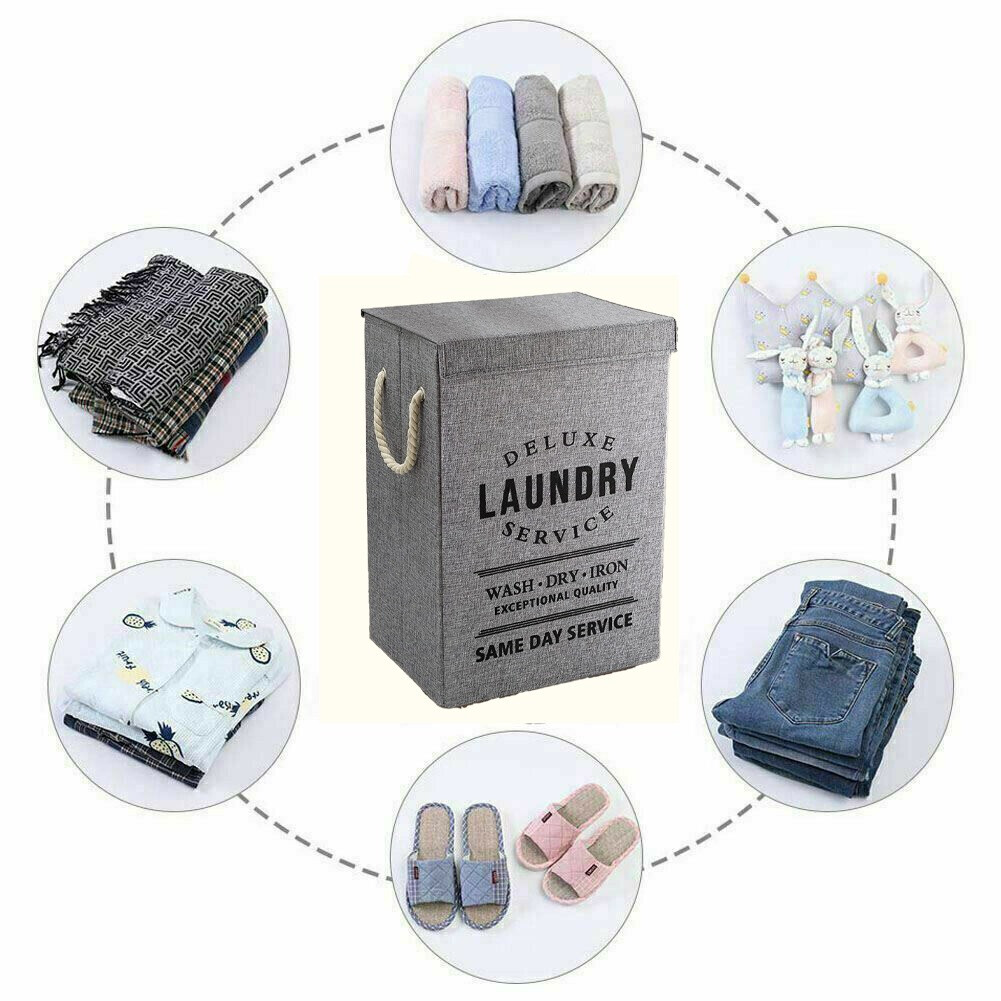 Laundry Hamper Bin Bag Basket Clothes Wash Washing Toy Storage Strong ...