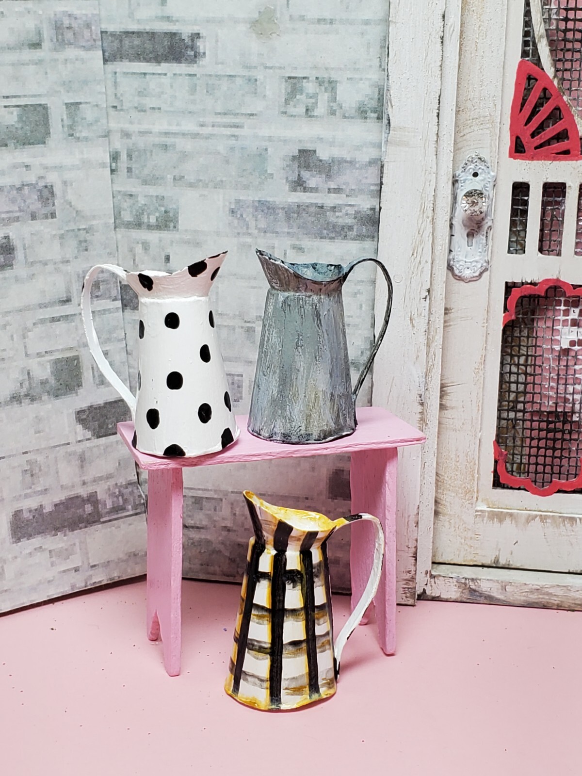 Miniature Dollhouse Furniture Biz French water pitchers 1 inch scale | eBay