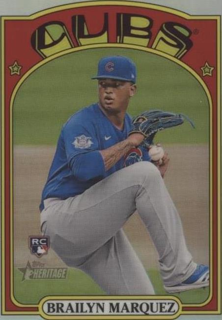 2021 Topps Heritage High Number - Brailyn Marquez #598 Chrome Refractor ...