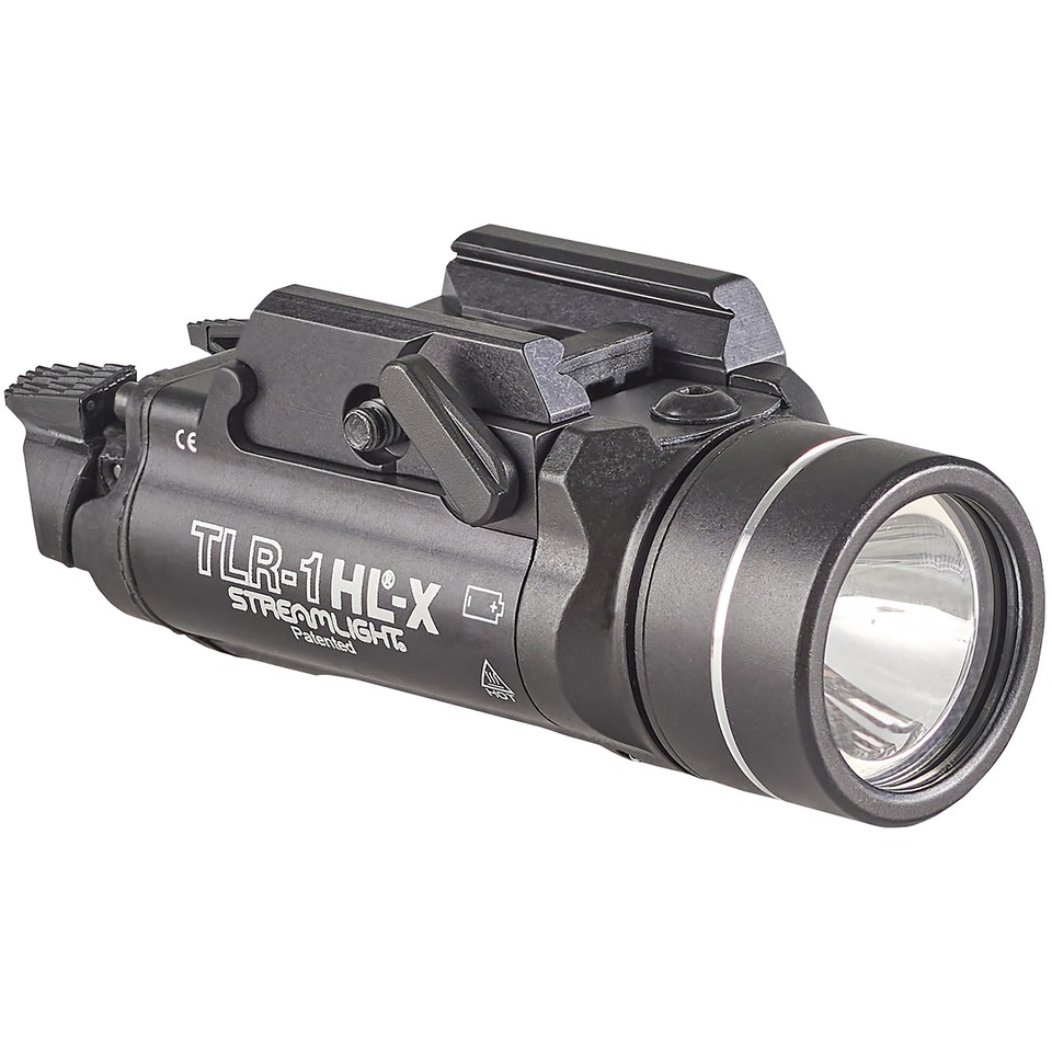 Streamlight TLR-1 HL-X 1500 Lumen Matte Black Silver Ring Powerful ...