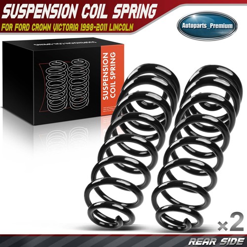2x Rear LH & RH Coil Springs for Ford Crown Victoria 1998-2011 Lincoln ...