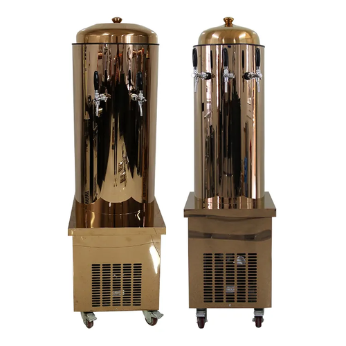 Double-headed mini cans beer machine commercial beer display cooler ...