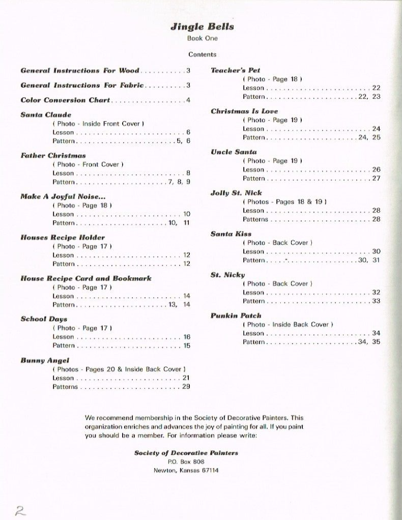 Christmas Decorative Painting Designs Jingle Bells Book 1 Wollenberg ...