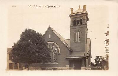 J86/ Sabina Ohio RPPC Postcard c1930s M.P. Church Building 106 | eBay