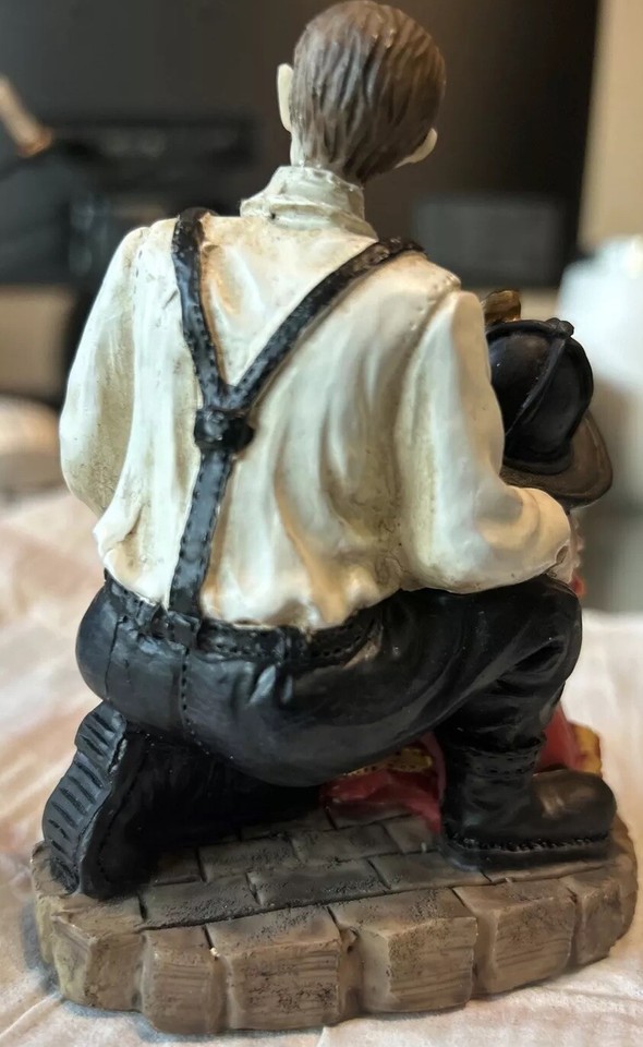 K's Collection Hand Painted Heroes Helping Others Fireman Resin ...