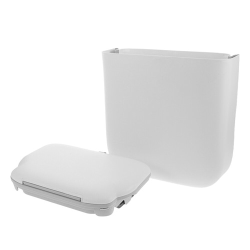 Hanging Trash Can Small Plastic Garbage Bin with Lid Bathroom Wall ...