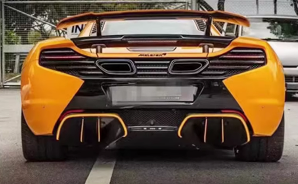 Real Carbon Fiber DMC Style Exterior Bumper Rear Board For McLaren 650S ...