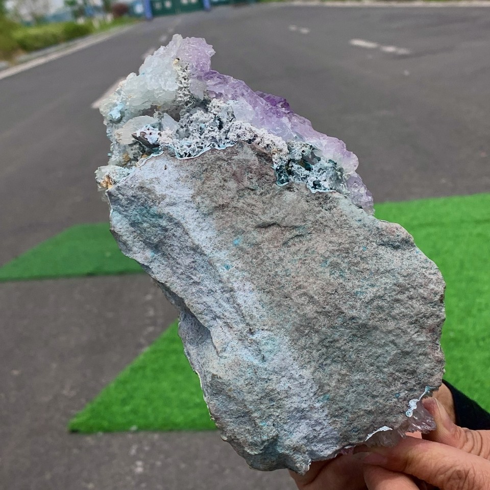 3.06LB Natural Vision Amethyst quartz cluster crystal mineral specimen ...