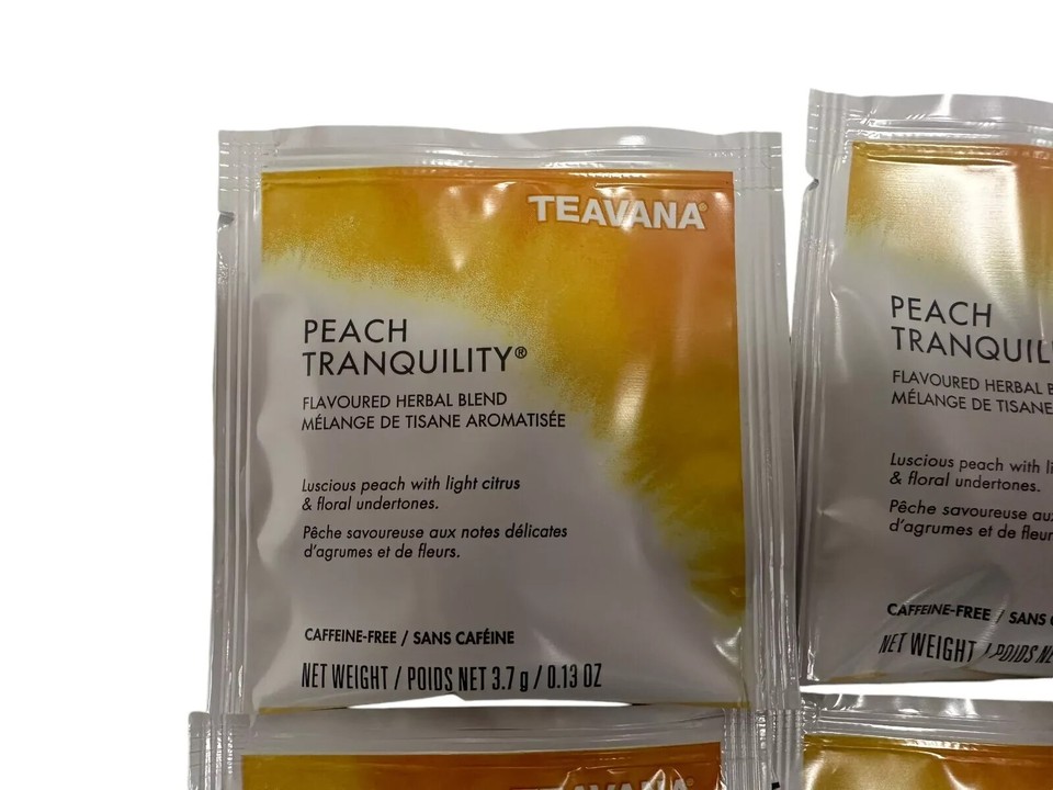 STARBUCKS Teavana Peach Tranquility 100 Sachet Tea Bags Best By 5/10 ...