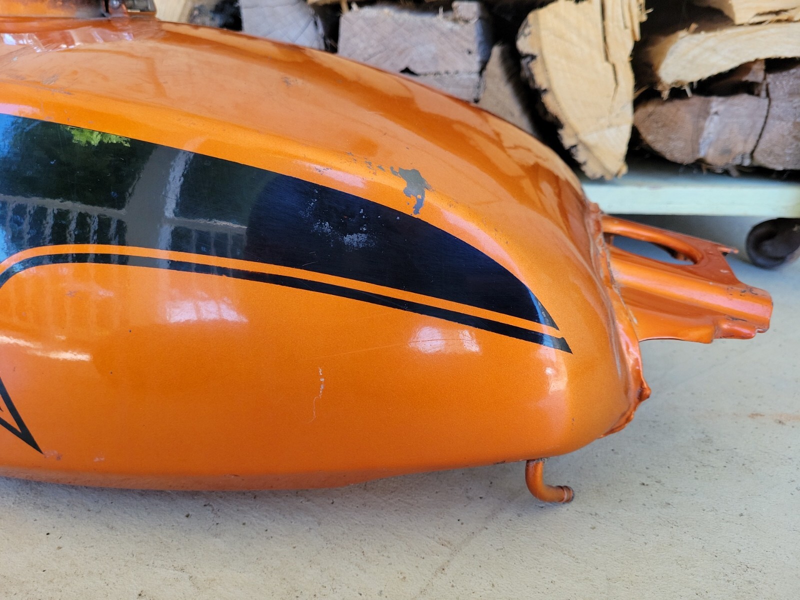 Vintage 1971 Honda CL450 K4 Scrambler Motorcycle Gas Tank Candy Topaz ...