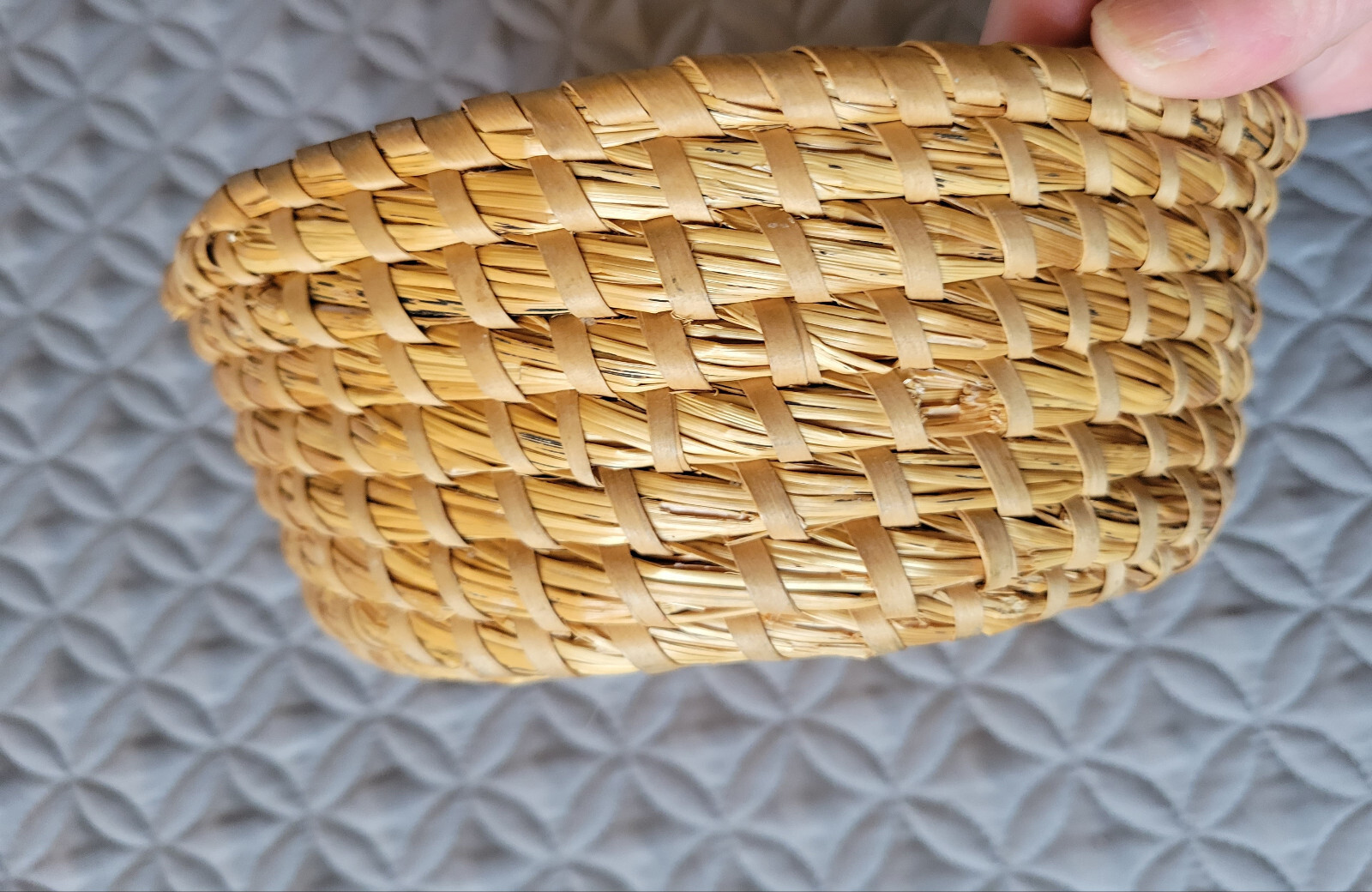 Old Basket Rye Grass Sweetgrass Vintage Antique Primitive Rustic ...