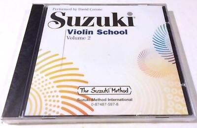 NEW SUZUKI VIOLIN SCHOOL VOL. 2 CD PERFORMED BY DAVID CERONE 1995 SAMMY ...