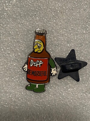Simpsons 1 of the 7 Duffs Pin (Remorseful) 1 1/4" *Pre-Owned* DTC | eBay