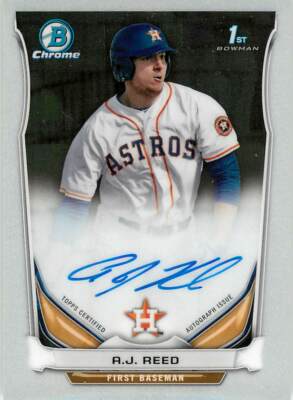 A.J. REED 2014 Bowman Chrome ROOKIE AUTO RC #BCA-AR Astros | eBay