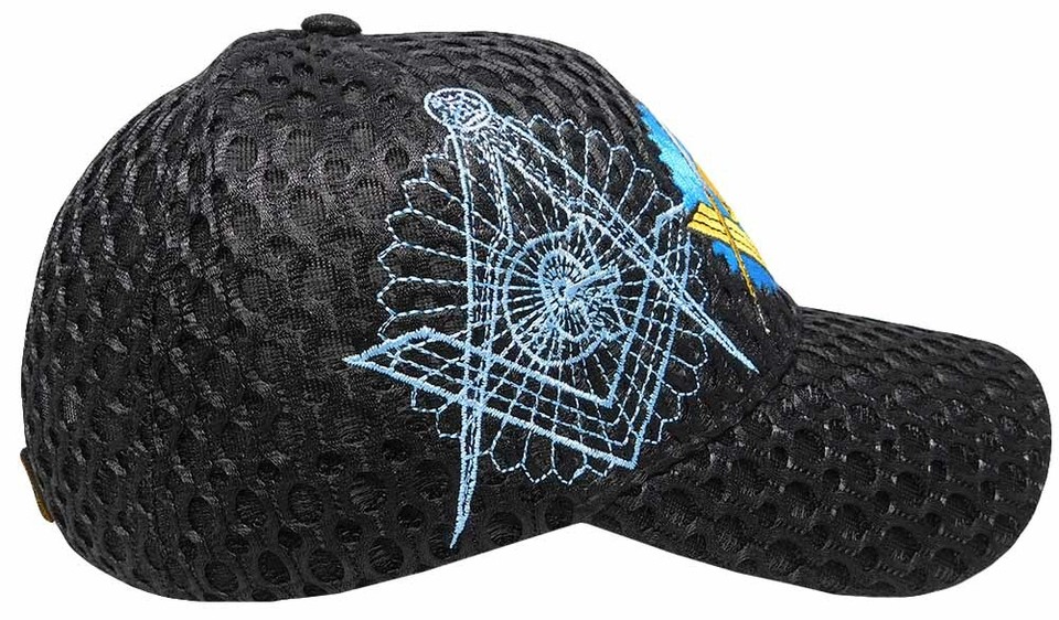 BLACK MESH TRUCKER STYLE MASON MASONIC MASONRY LODGE CAP HAT | eBay