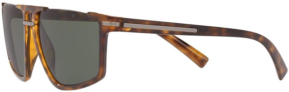 Versace Sunglasses VE4363 10871 60mm Havana / Dark Green [60-15-145] | eBay
