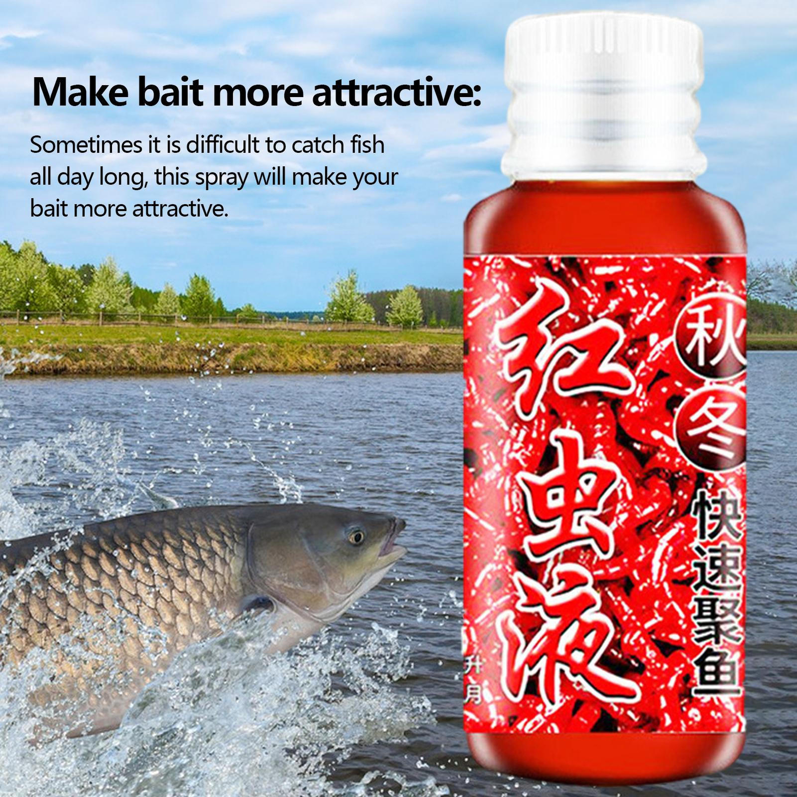 Bait Fish Liquid Fishing Lures For Freshwater Natural Bait Scent Ice ...